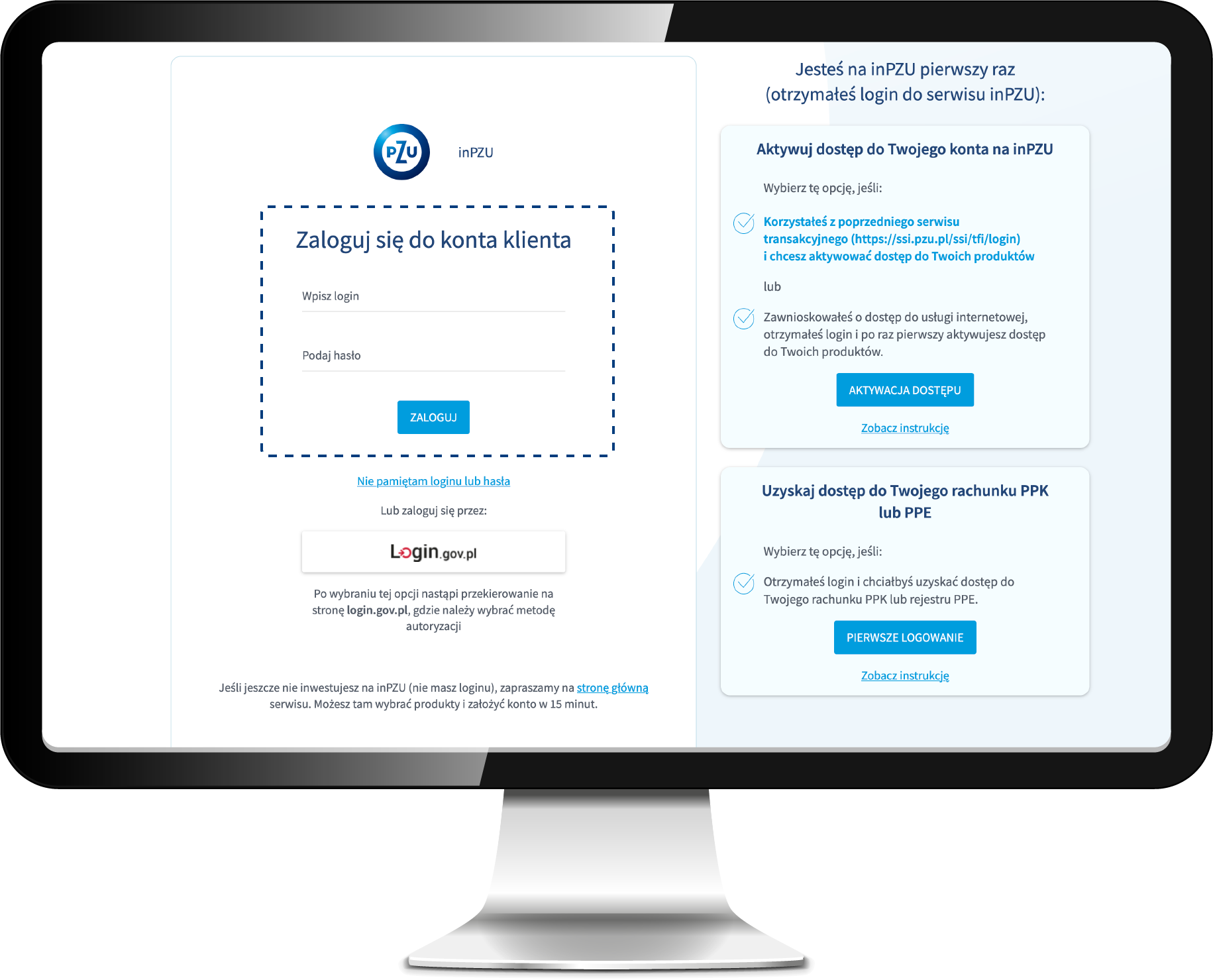 Zapraszamy do serwisu inPZU